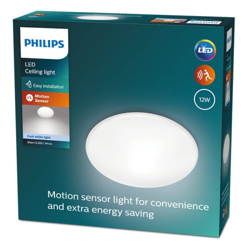 8718699680558 Philips SHAN 4000k plafon LED Z CZUJNIKIEM RUCHU Kolorowe ...